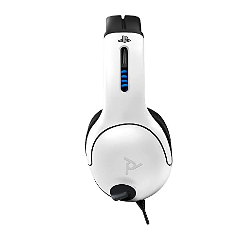 PDP LVL50 Wired Headset with Noise Cancelling Microphone: White - PS5/PS4