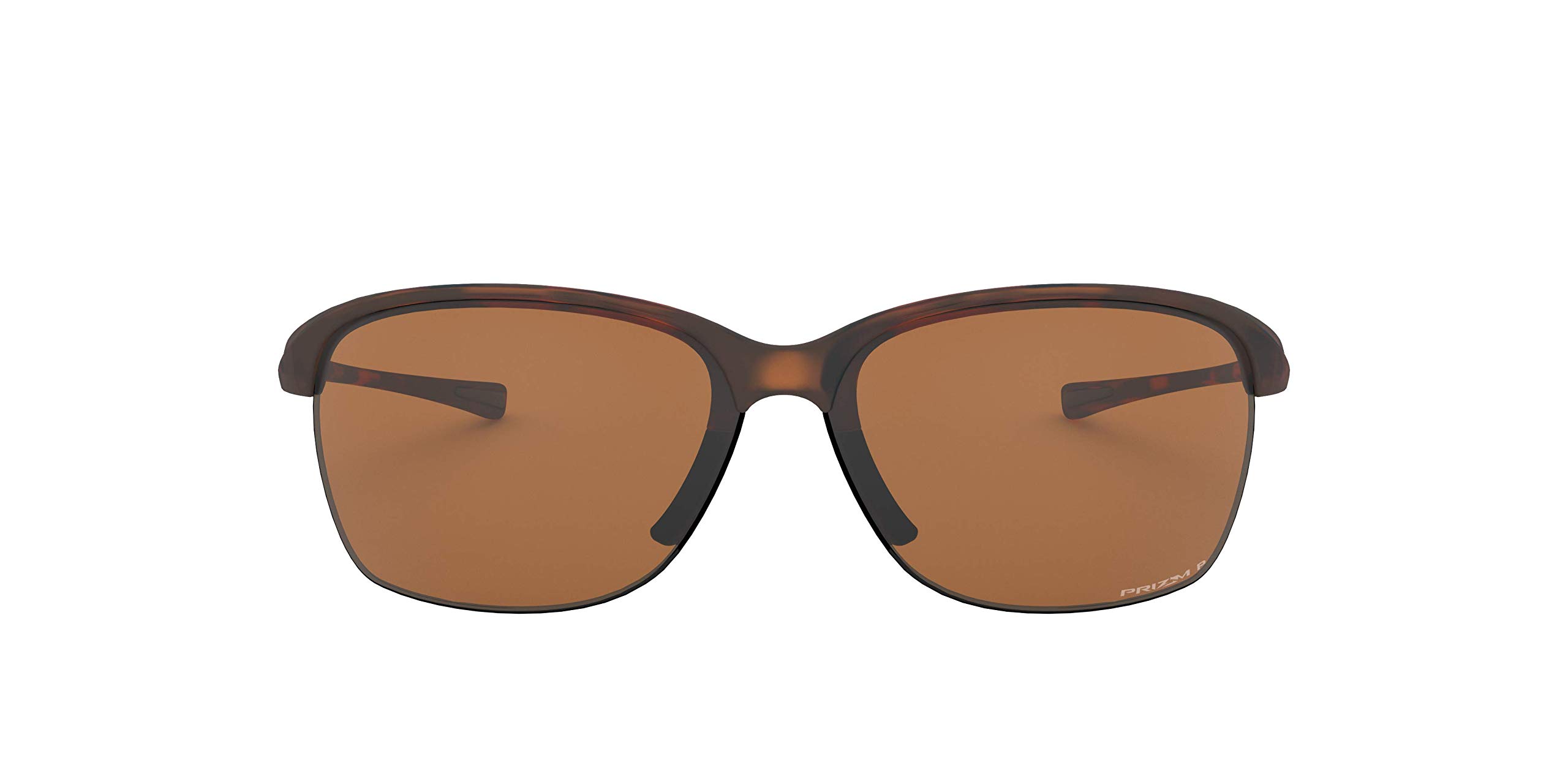 Oakley Women's Oo9191 Unstoppable Rectangular Sunglasses, Matte Brown Tortoise/Prizm Tungsten Polarized, 65 mm