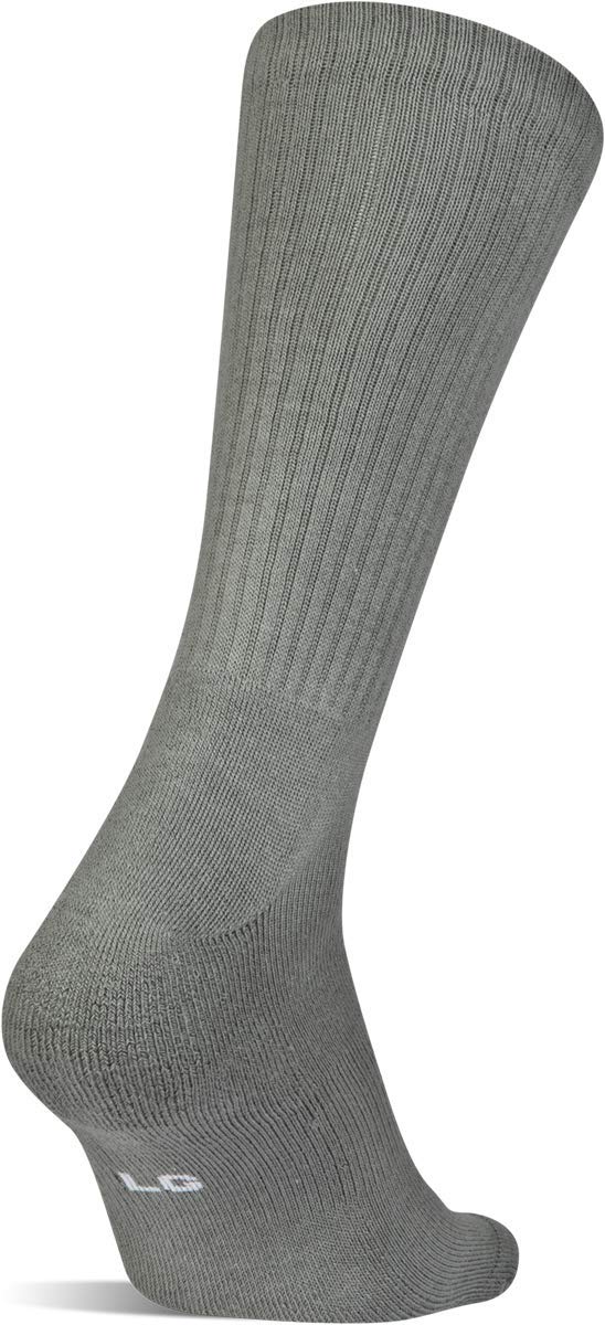 Under Armour Adult Tactical HeatGear Boot Socks, 1-Pair, Foliage Green/White 1, X-Large