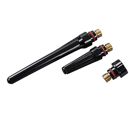 Welding Gun Accessories, Good Compatibility Replacement Parts Electrode Nozzles Kit Easy To Install Glass Cups Color O Rings for WP17 WP18 WP26 Welder