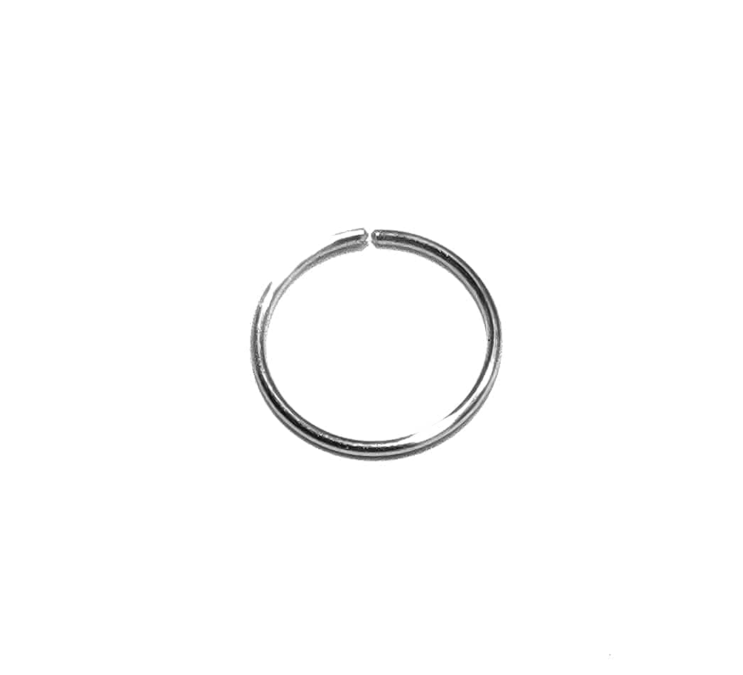 Nose Hoop Ring Cartilage Earring Sterling Silver 24g 22g 21g 20g 18g 6mm 7mm 8mm 9mm 10mm