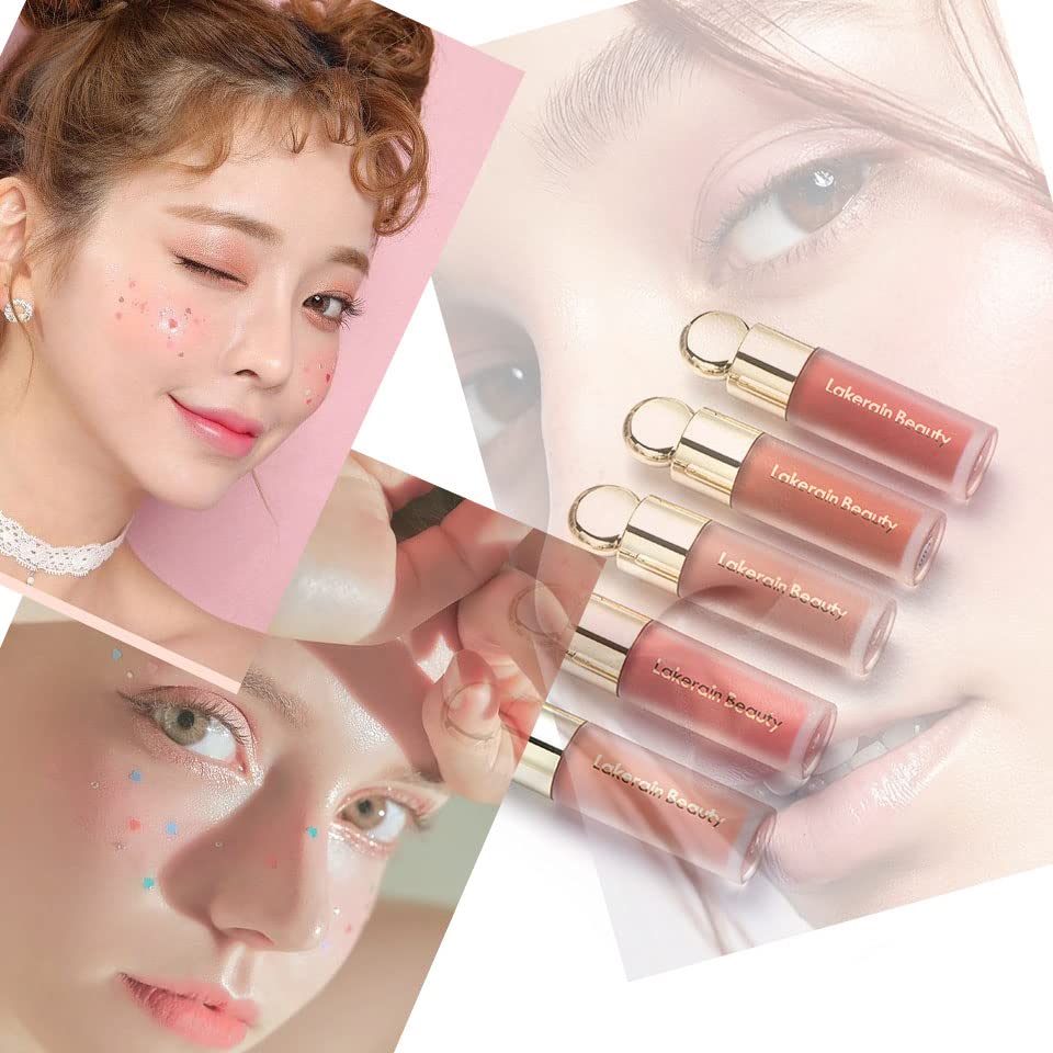 Soft Cream Liquid Blush Makeup Wand,Matte Creamy Blush for Cheeks,Cream Liquid Blush, Weightless, Breathable, Natural-Looking, Soft Cream Blusher Stick, Easily Blendable, Long-Wearing, Smudge Proof (2)