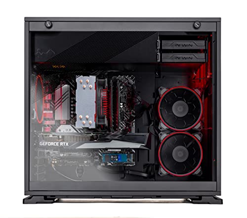 Skytech Gaming Azure Gaming PC Desktop – AMD Ryzen 5 5600X 3.7 GHz, RTX 3060 Ti, 1TB NVME SSD, 16G DDR4 3200, 650W Gold PSU, AC Wi-Fi, Windows 10 Home 64-bit