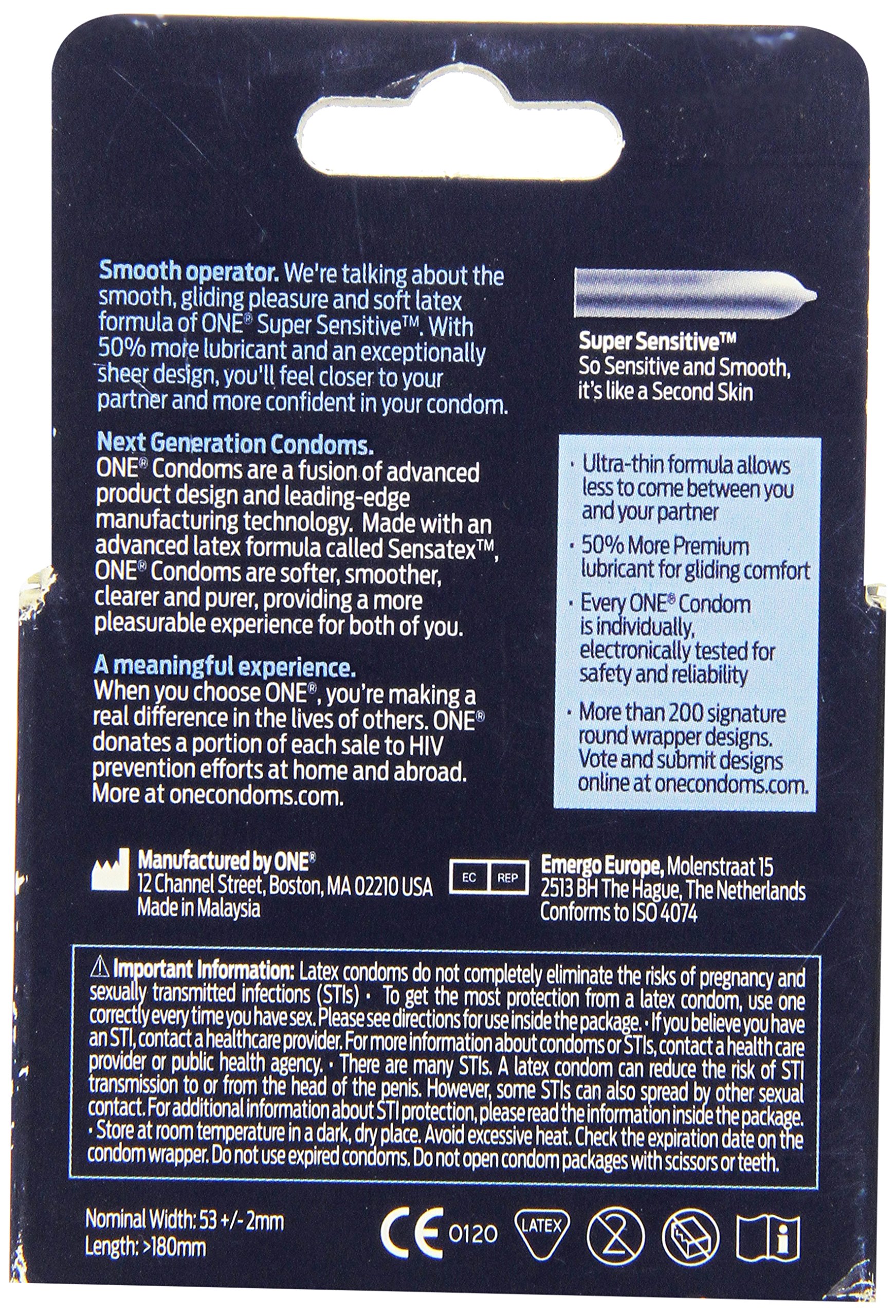 ONE Condoms, 3 Count