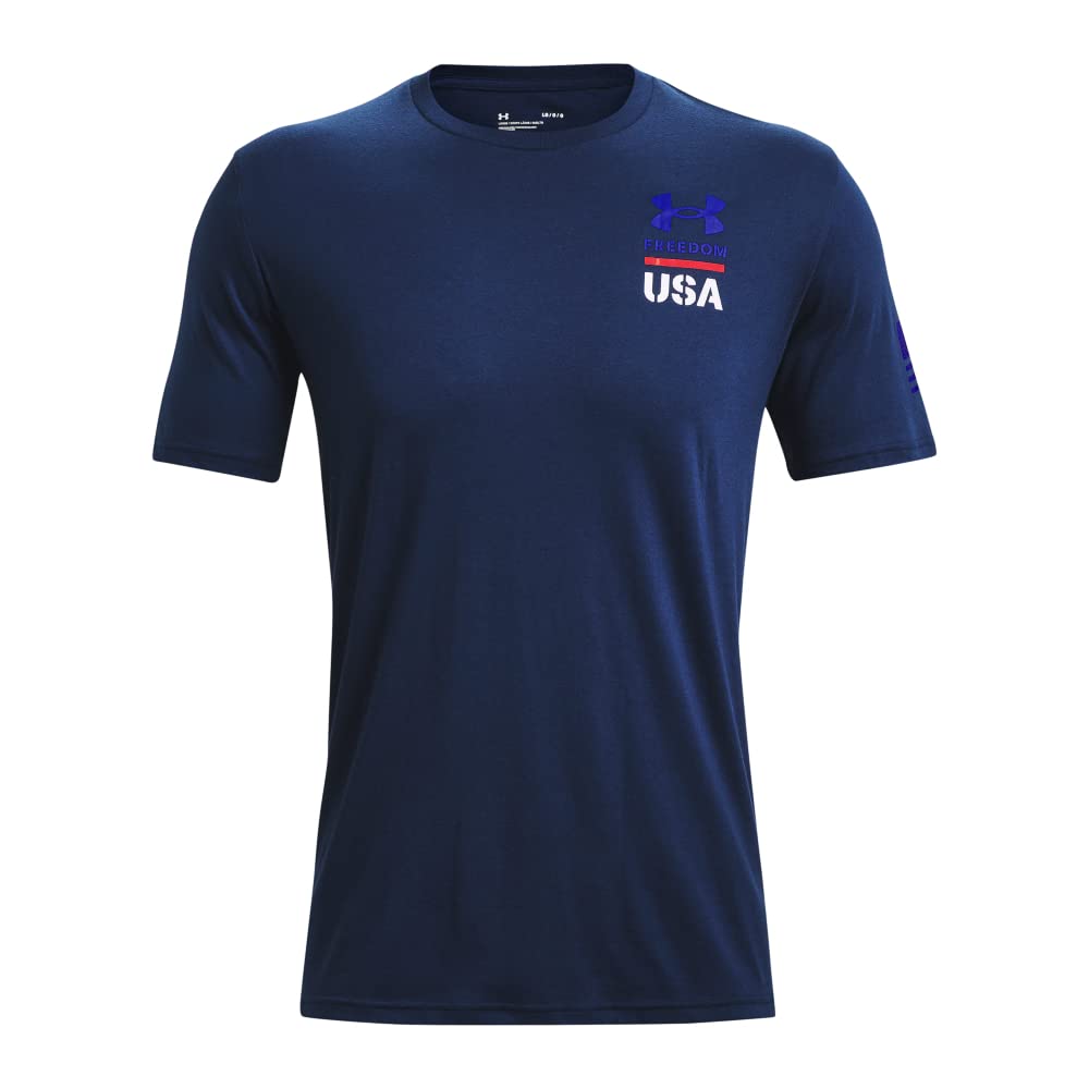 Under Armour Men's Freedom USA T-Shirt, Academy (408)/Steel, Large