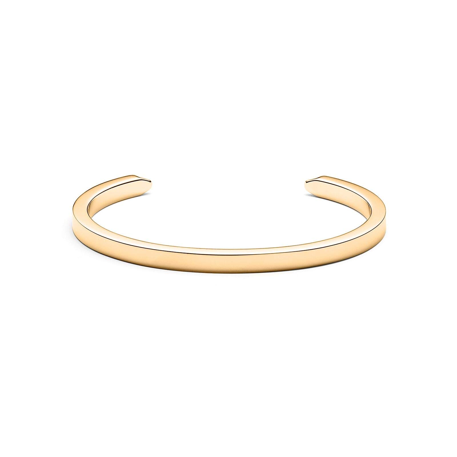 MVMT Women's Minimalist Cuff Bracelet | Open Closure, Stainless Steel | Gold