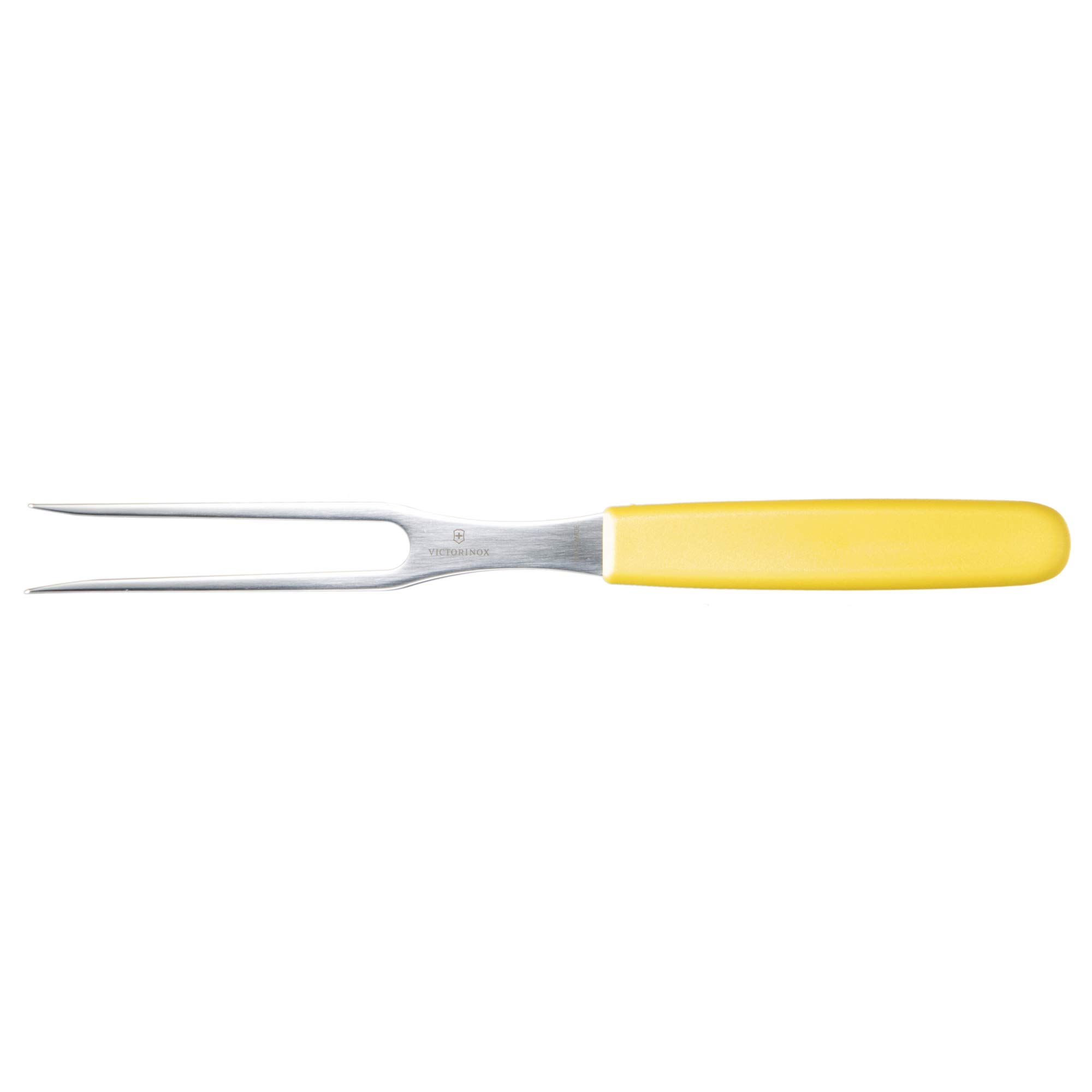 Victorinox 5.2106.15L8B Carving Fork Delicately Carves, Slices and Picks Up Meat Straight Blade in Yellow, 5.9 inches