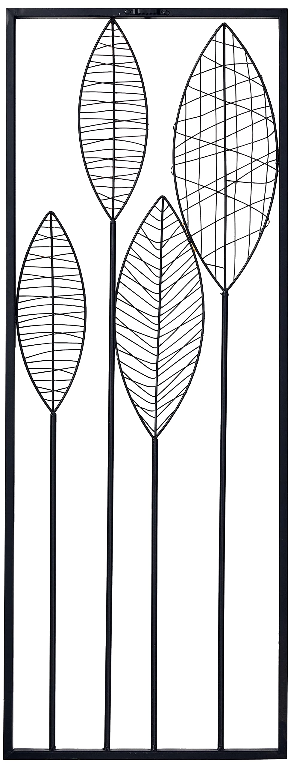 Scott Living - 5246122 Luxe Metal Feather Wall Décor, 32 inch, Black