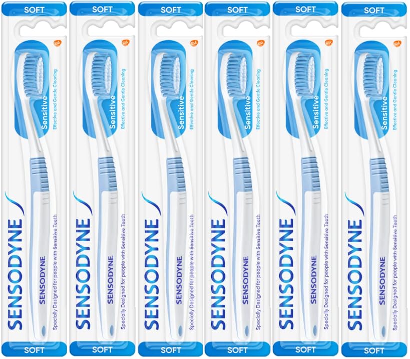 Sensodyne Sensitive Toothbrush, Soft (Color May Vary) - Pack of 6