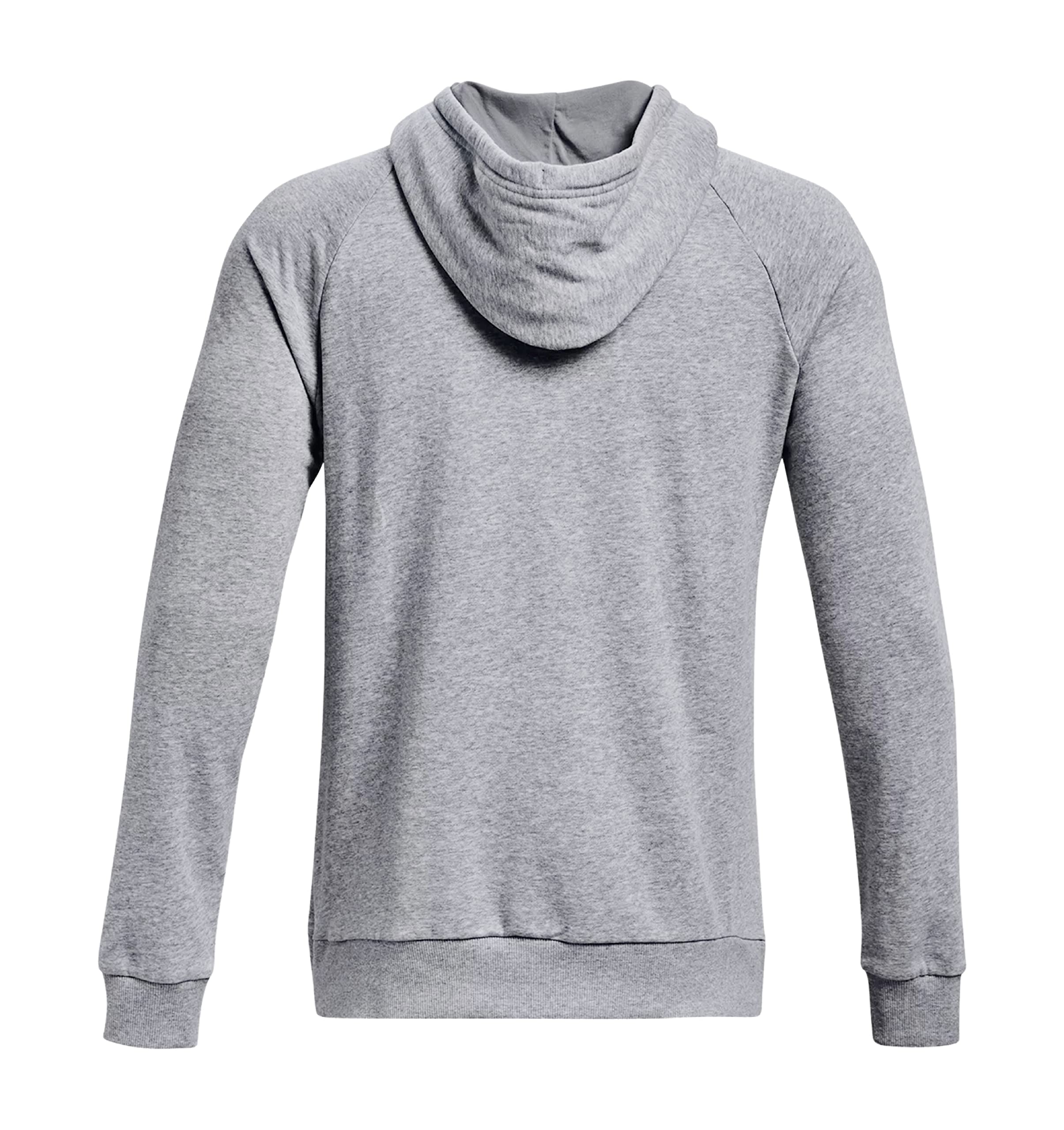 Under Armour Men's UA Rival Fleece Cotton Hoodie Pullover 1366723 (X-Large, Steel Light Heather / White-035)