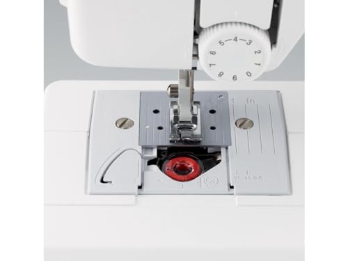 Portable Sewing Machine Brightly lit LED work area this machine can easily fit on a table or desk, then be carried and stored away when not in use