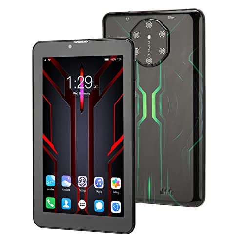WEYI Kids Tablet, 7in Tablet 1960x1080 IPS Dual Camera Green 4GB RAM 32GB ROM for Writing US Plug