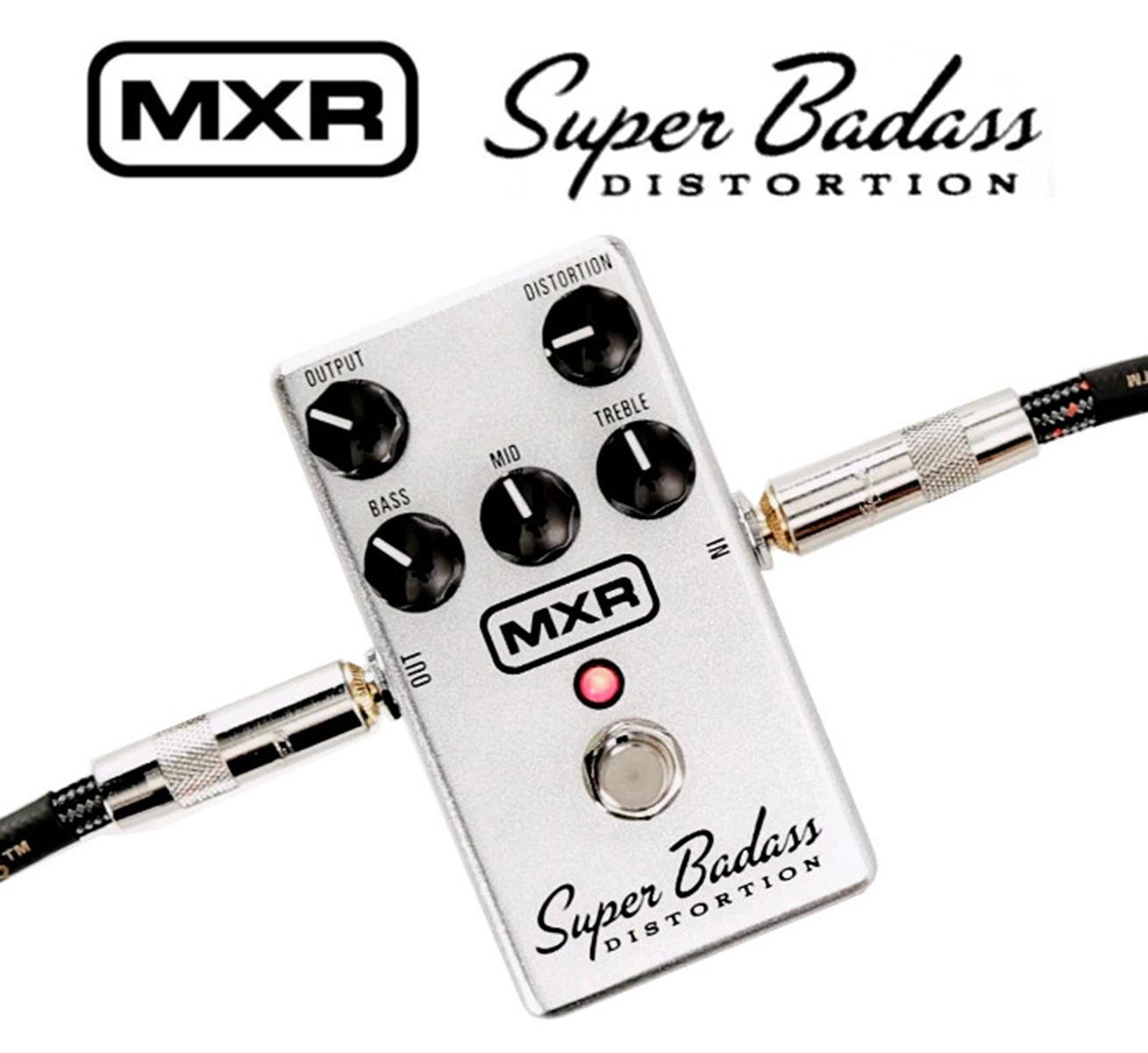 MXR M75 Super Badass Distortion Pedal w/Bonus RIS Picks (x3) 710137067745