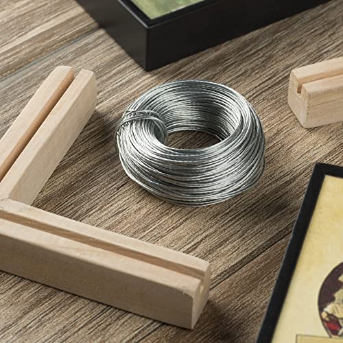 SENBACH 100Ft Picture Hanging Wire for Photos, Picture Wire for Mirrors, Clock, Art Work Support & Hanging up to 30lbs