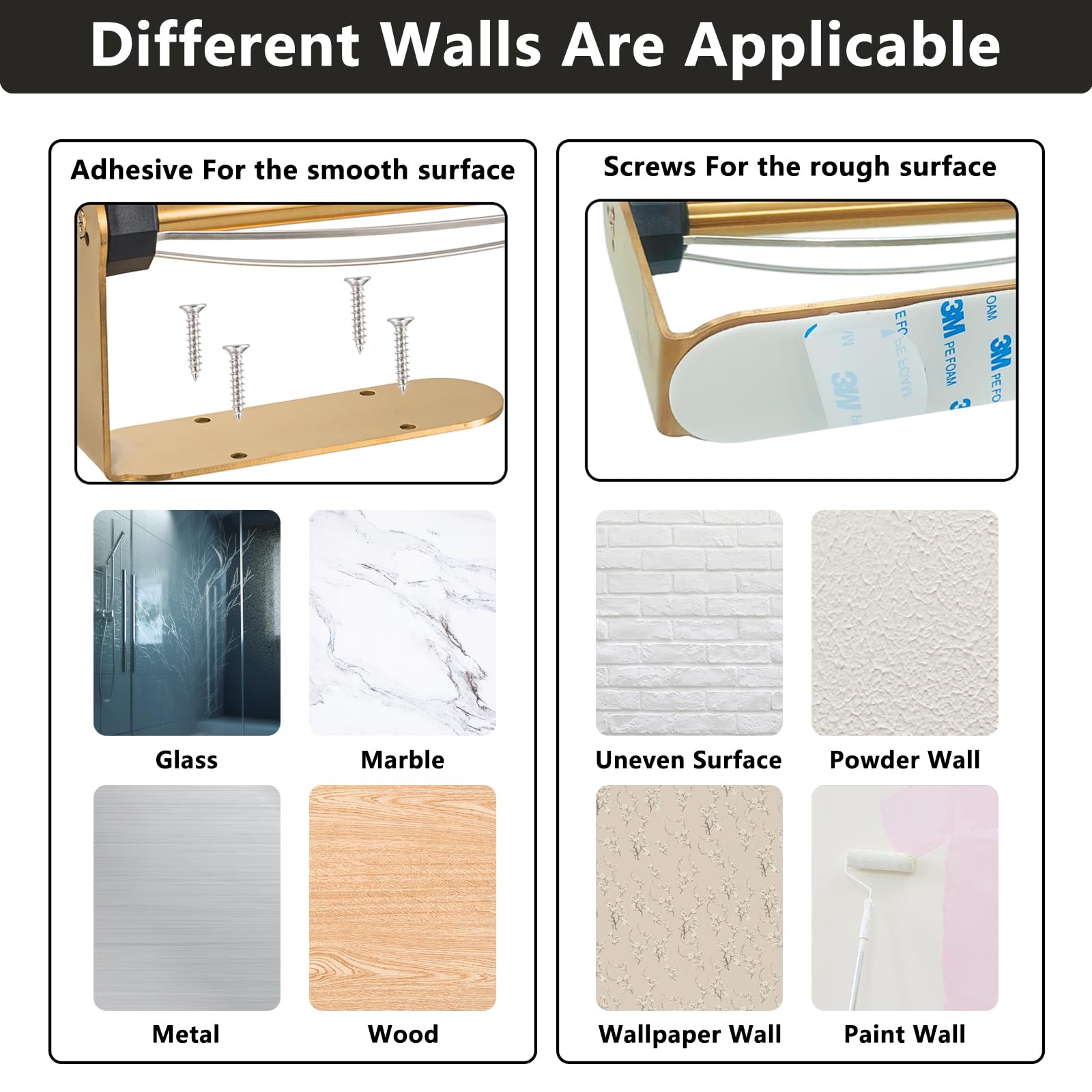 Senlyde Stainless Steel Paper Towel Holder Under Cabinet with Damping Effect, Single-Hand Operable Wall Mount Paper Towel Holder for Kitchen, Bathroom, Wall