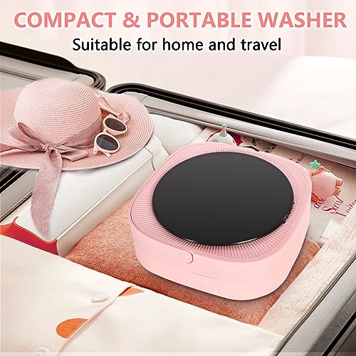 Portable Washing Machine and Dryer Combo, 6.5L Mini Folding Washing Machine Portable with Disinfection Function, Small Portable Washer and Dryer Combo for Apartments, Dorm, Camping, RV, Travel Laundry