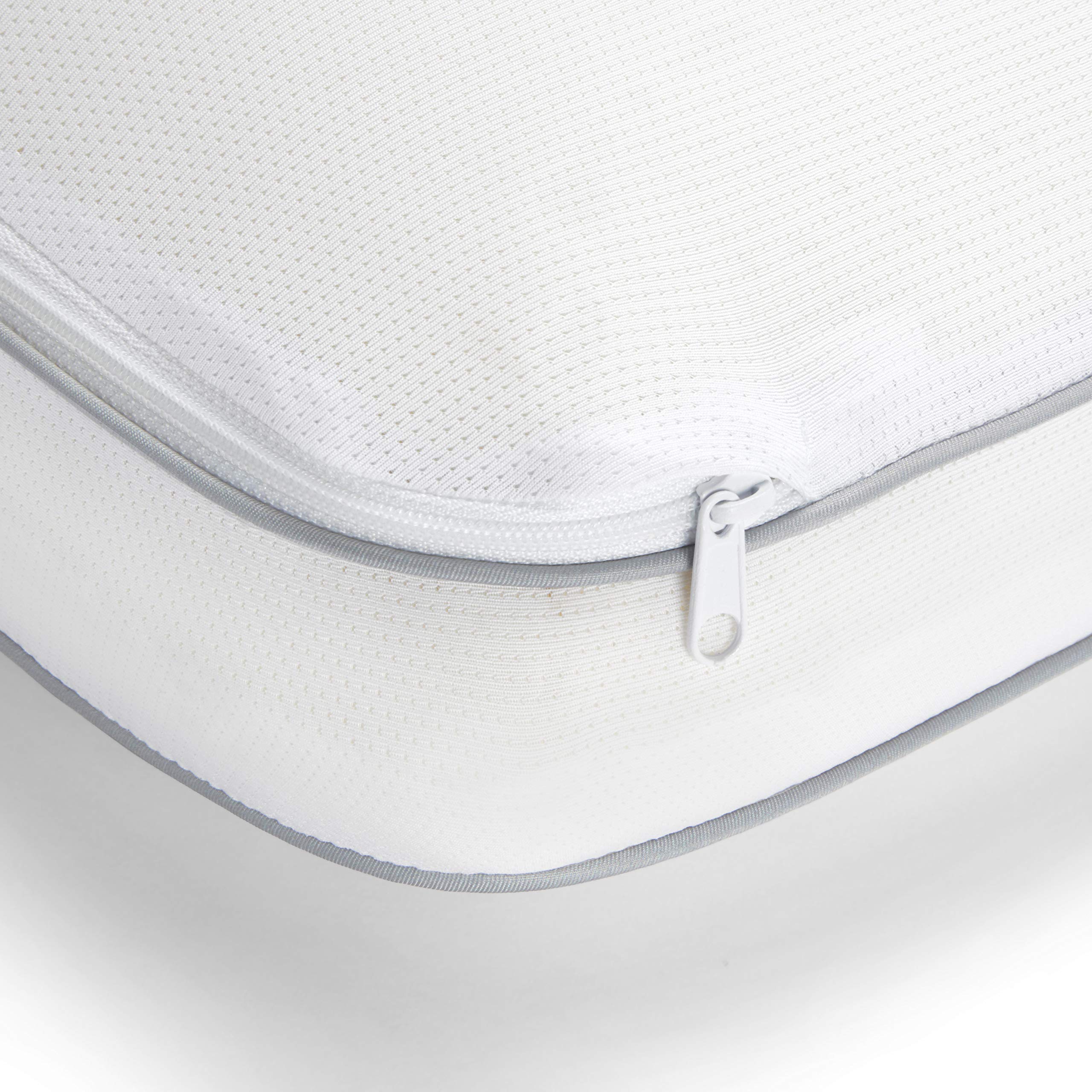 Sealy Essentials Cool & Comfort Reversible Cooling Pillow, Memory Foam, Standard/Queen, White, Queen Size (Pack of 1)