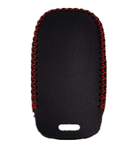 Rpkey Leather Keyless Entry Remote Control Key Fob Cover Case protector For Replacement Fit For 2019-2020 RAM 1500（4-Button）Black