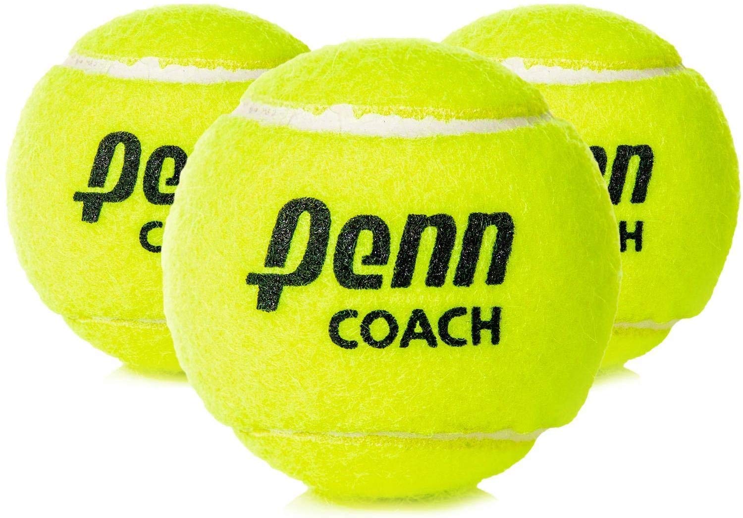 Penn Coach Pressurized Tennis Balls - Regular Duty Felt Practice & Training Tennis Balls - 3 Count(Pack of 12)