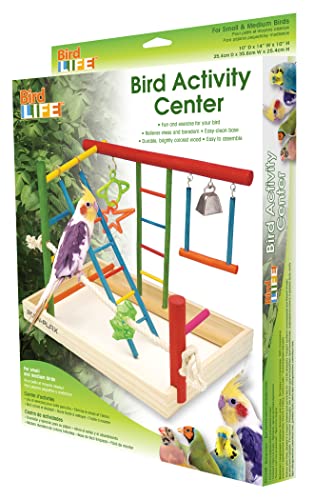 Penn-Plax Bird Life Wooden Playpen β Perfect for Cockatiels and Conures β Large