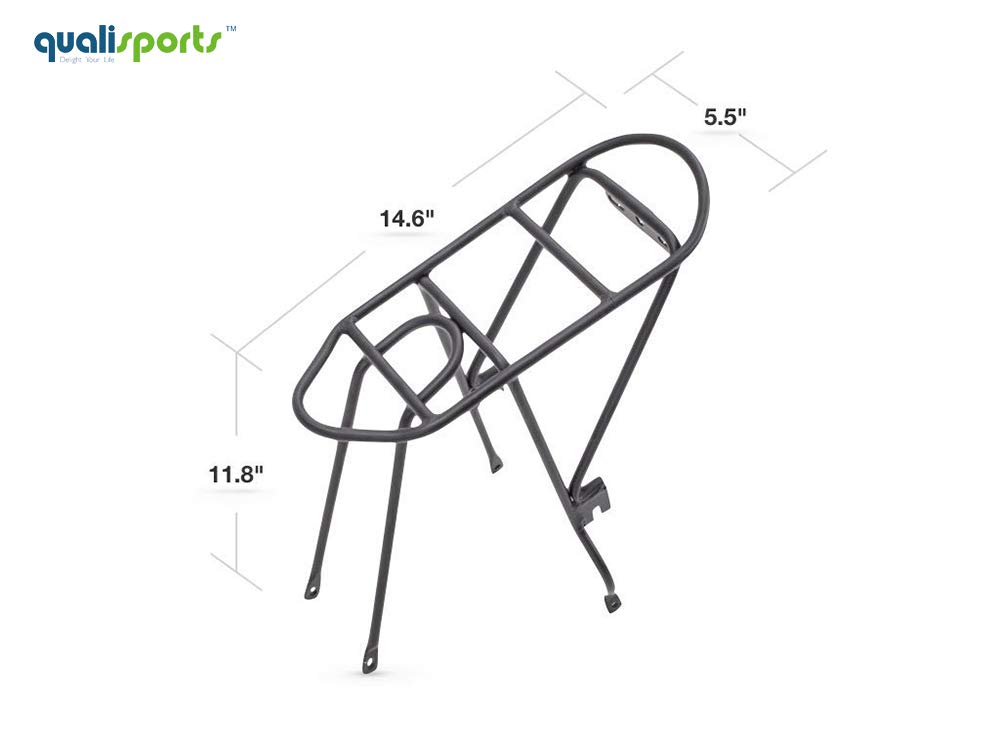 Qualisports Electric Bike Cargo Racks E-Bike Rear Rack Bike Cargo Rack for Volador (New Version)
