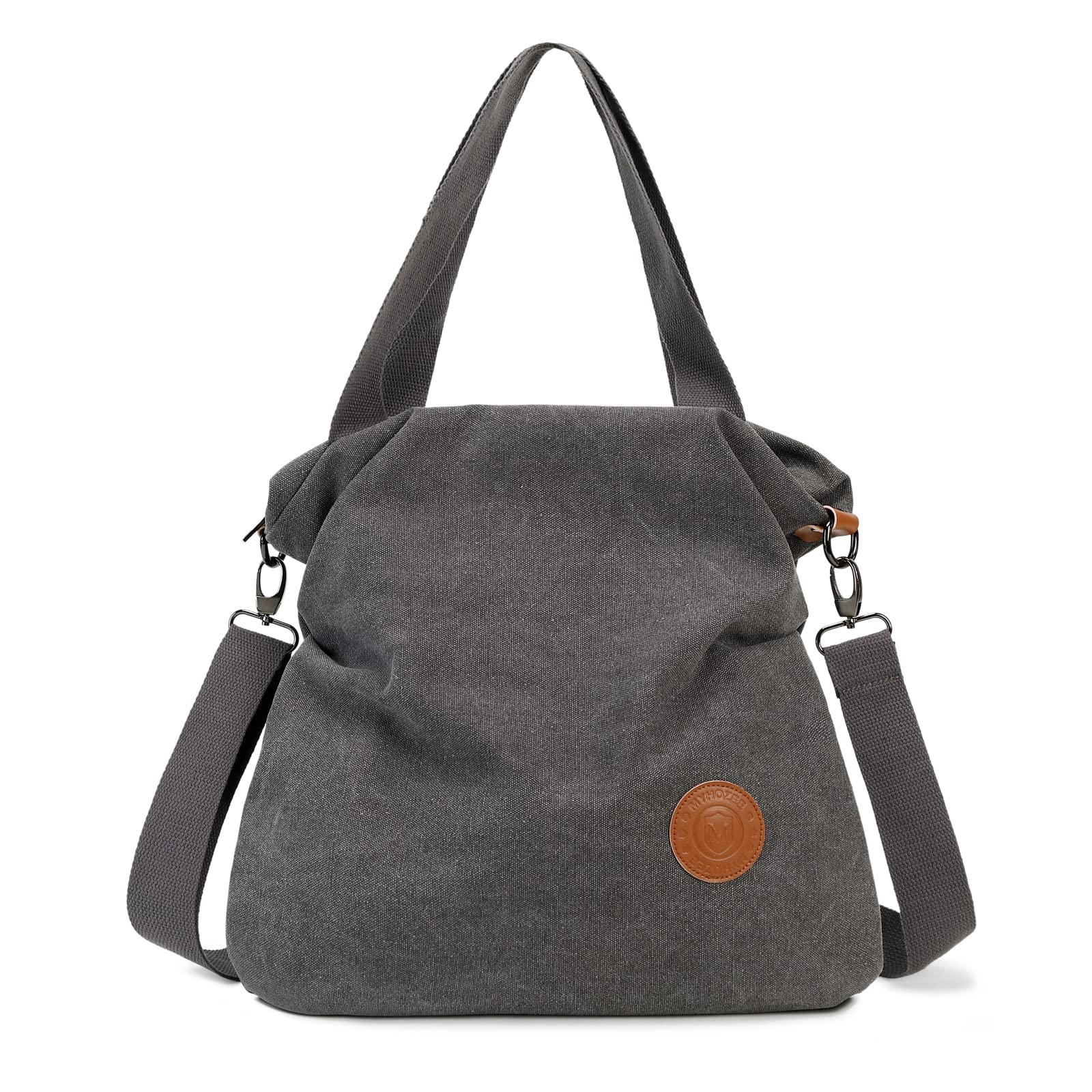 MYHOZEE Women Canvas Shoulder Bag Casual Tote Bag, Cross Body Handbag Satchel Purse