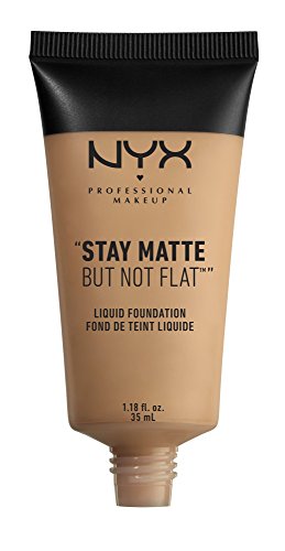 NYX PROFESSIONAL MAKEUP Stay Matte But Not Flat Liquid Foundation, Golden Beige, 1.18 Ounce