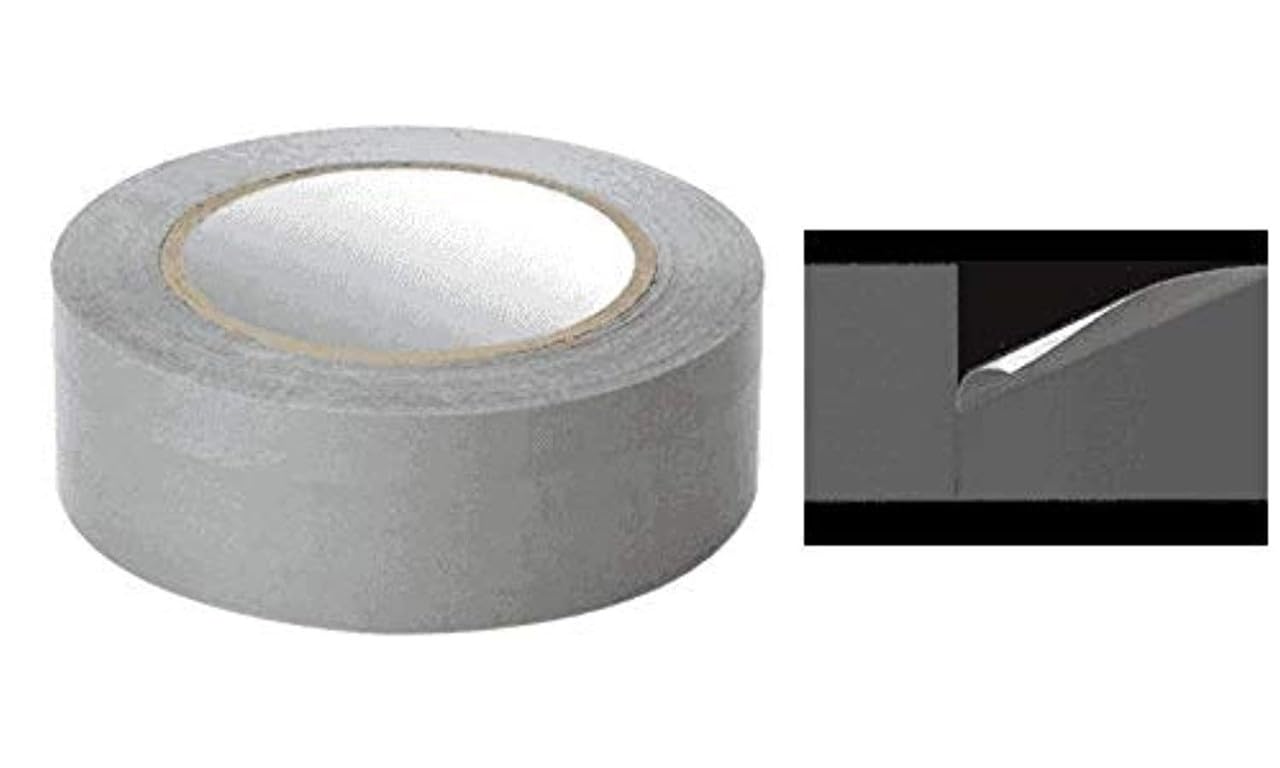 Shark High Tensile Strength Silver Tape 1.5" x 108' Perforated Auto Glass Tape