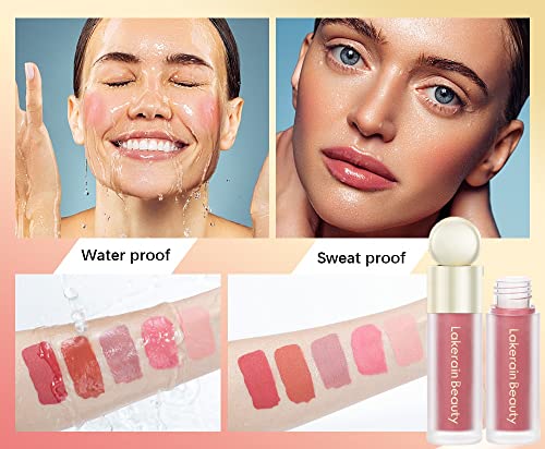 Soft Cream Matte Blush Makeup: Lightweight Smudge Proof Natural-Looking Dewy Finish Liquid Blush for Cheeks - Breathable Feel Skin Tint Face Blush (Nude pink)