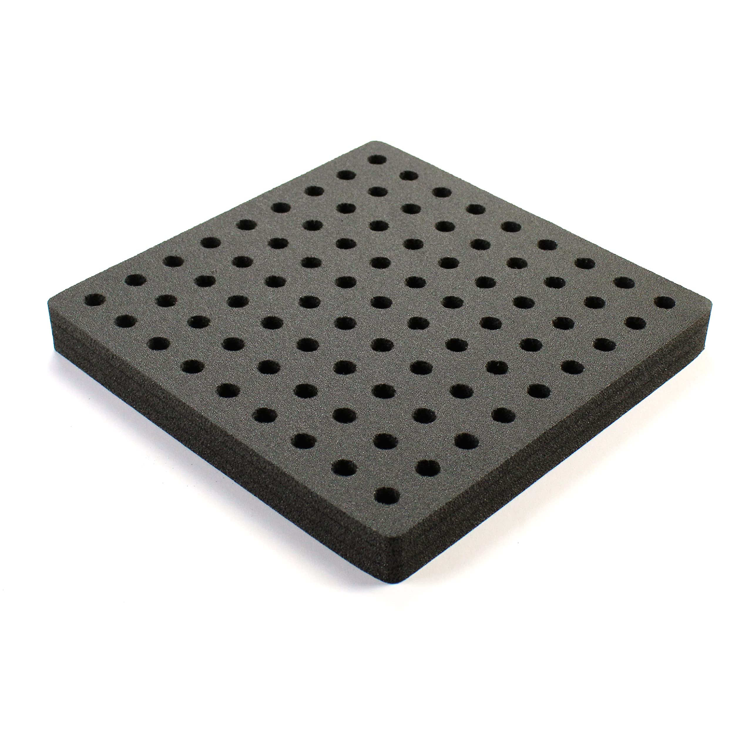 Polar Whale 4 Test Tube Racks Durable Black Foam Storage Holder Organizer Stand Transport Holds 81 Tubes Fits up to 11mm Diameter