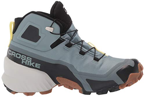 Salomon Cross MID Gore-TEX Hiking Boots for Women, Lead/Stormy Weather/Charlock, 6