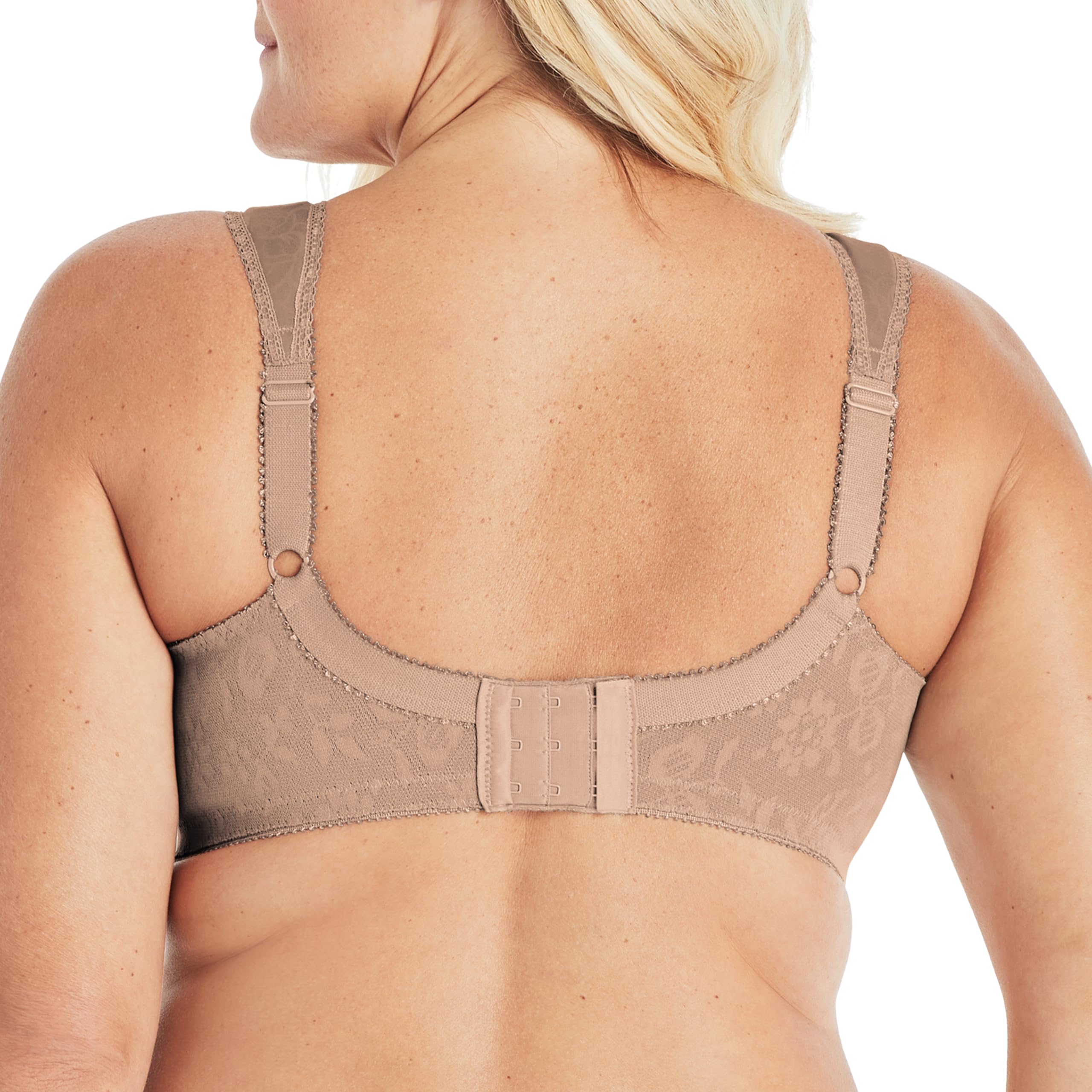 PLAYTEX Womens 18 Hour Comfort-strap Wireless Bra, Full-coverage With 4-way Trusupport, Single & 2-pack Bras, Toffee, 44C US