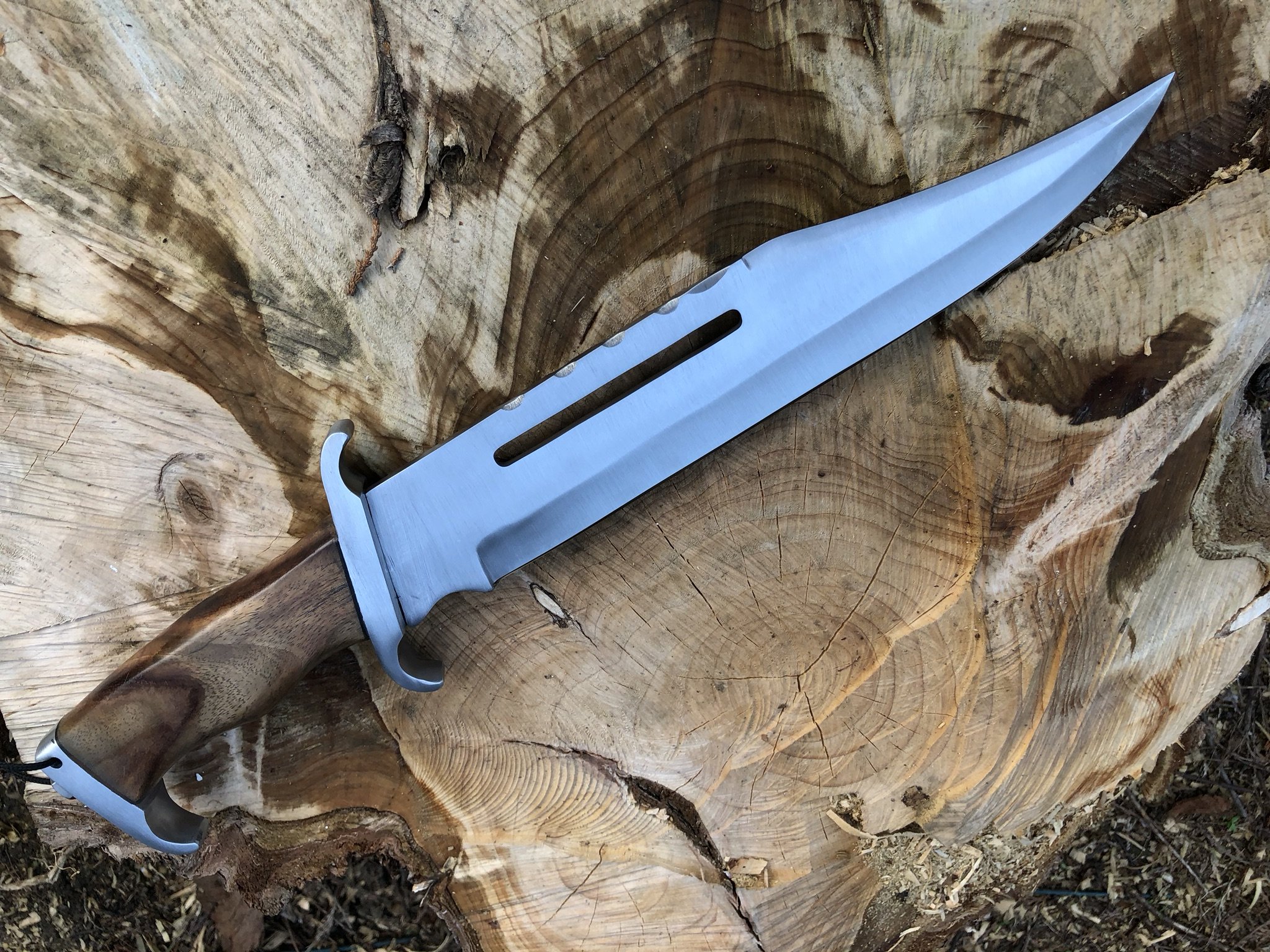 Perkin | 16 Inches Fixed Blade Hunting Knife | Leather Sheath