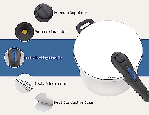 Zavor ZPot 10 Quart 15-PSI Pressure Cooker and Canner - Polished Stainless Steel (ZCWSP03)