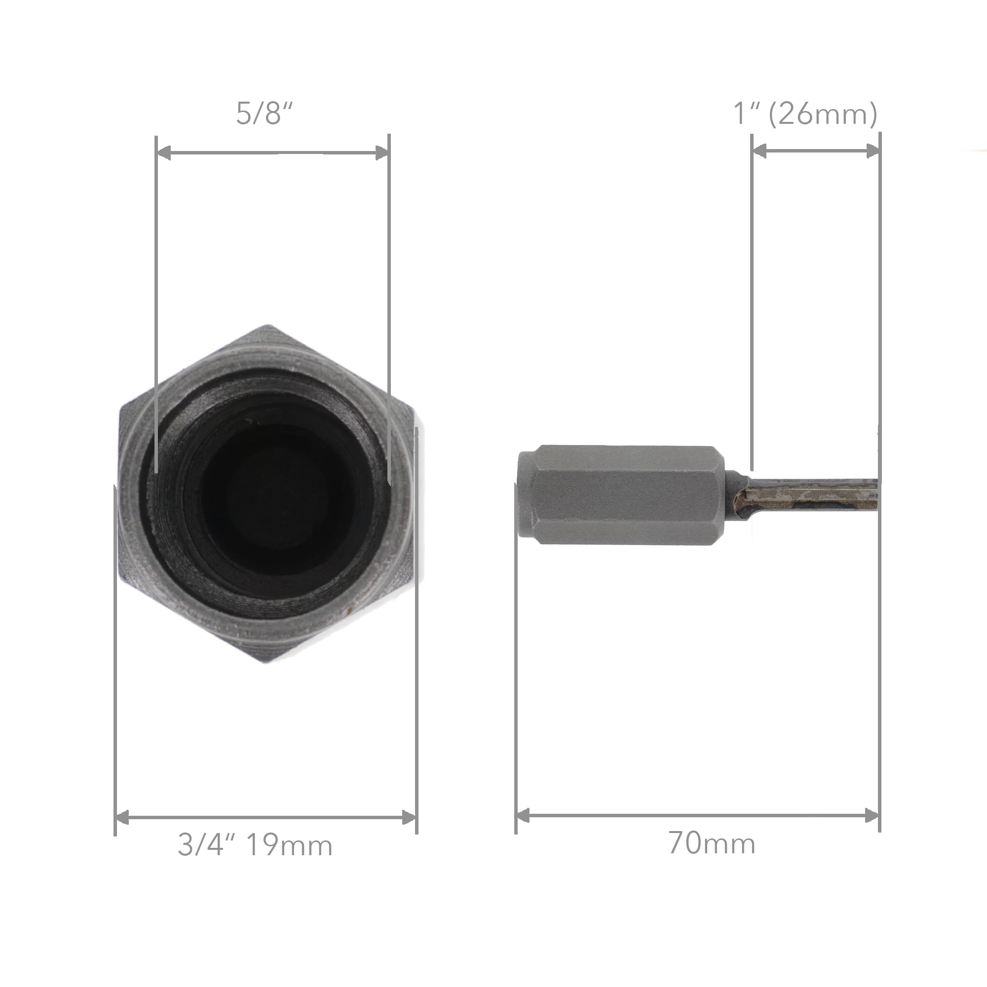 PRODIAMANT Carbide Brick Mortar Grout Cutter 6mm (1/4 Inch) for Angle Grinder Mortar Cutter with 5/8-11 Thread