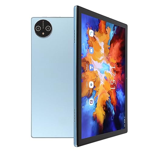 SHYEKYO 2 in 1 Tablet PC 100‑240V 4G LTE 10.1 Inch Tablet MT6755 Octa Core Dual Speakers 12GB RAM 256GB ROM 8800mAh for Entertainment for Android 11 (US Plug)