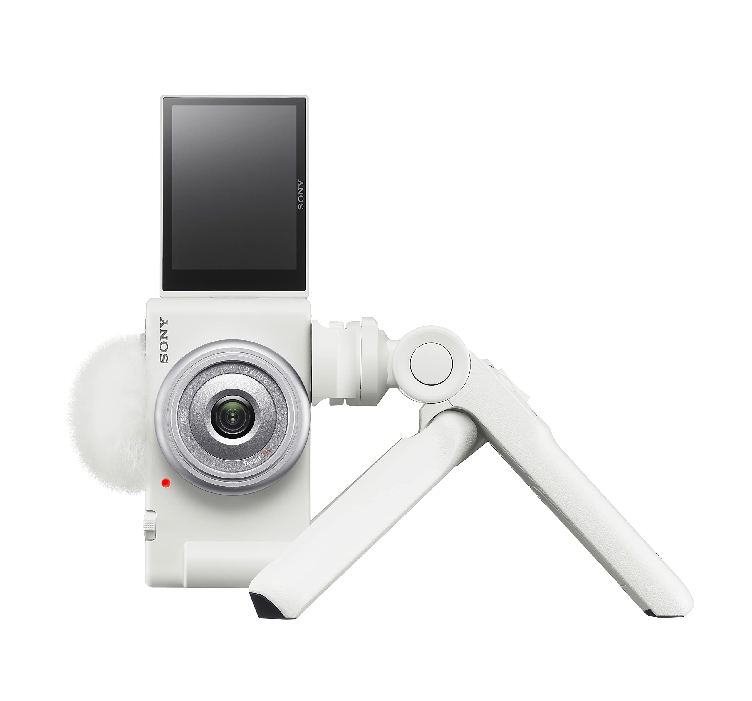 Sony ZV-1F Vlog Camera for Content Creators and Vloggers (White) (Renewed)