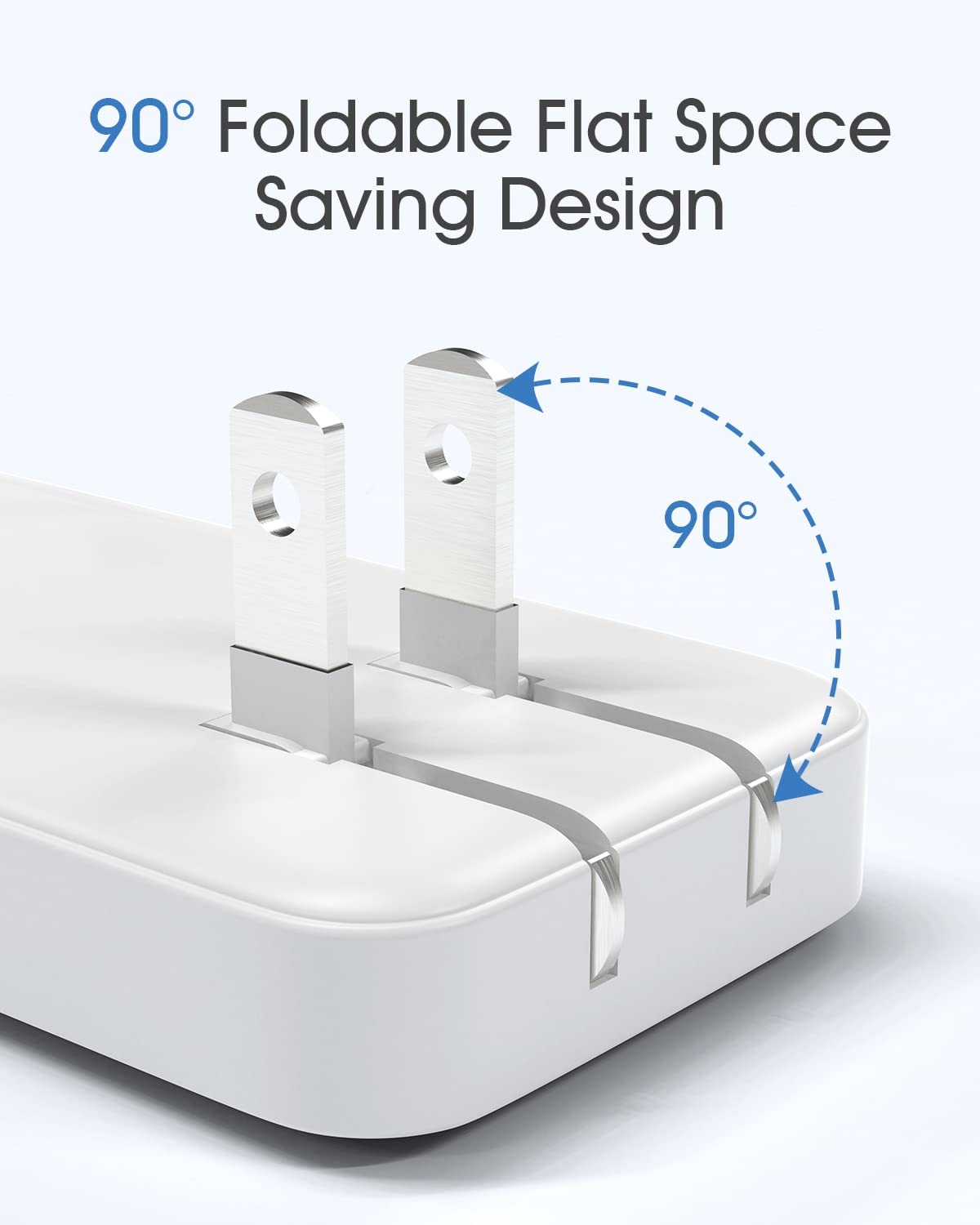 USB Wall Charger, USB C Fast Charger, Elexlinco Dual USB Wall Charger with Apple 20W Charge and QC 3.0 18W USB-A,USB C Wall Adapter for Apple 14 13 12 11, Samsung, Foldable Plug Charger