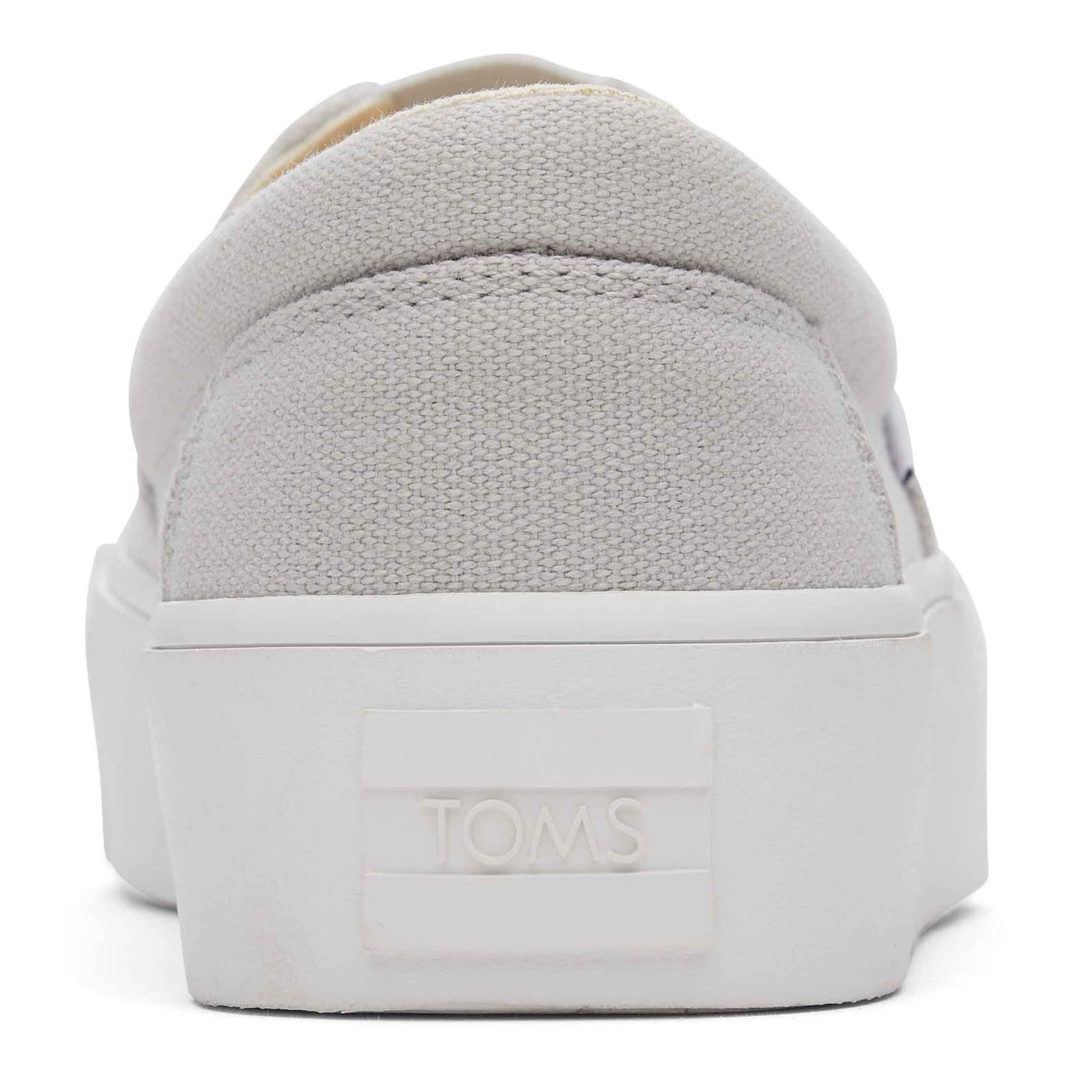 TOMS Women's Fenix Platform Slip-On Sneaker, LUN Gry Wash CVS, 7.5