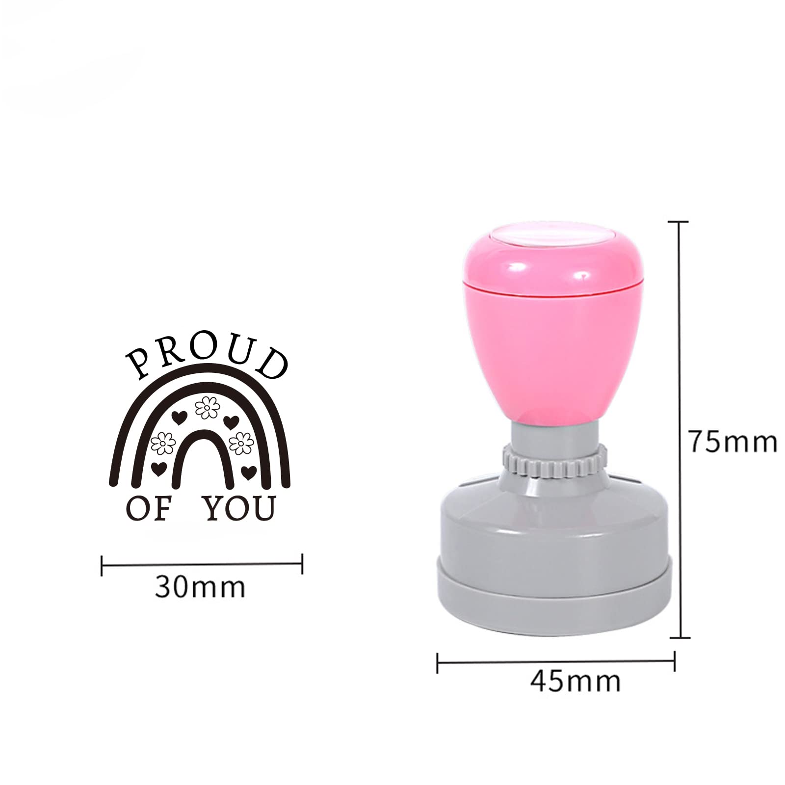 Personalize Custom Teacher Stamp for Grading Classroom Teachers Review Homework Feedback Colorful Stamps