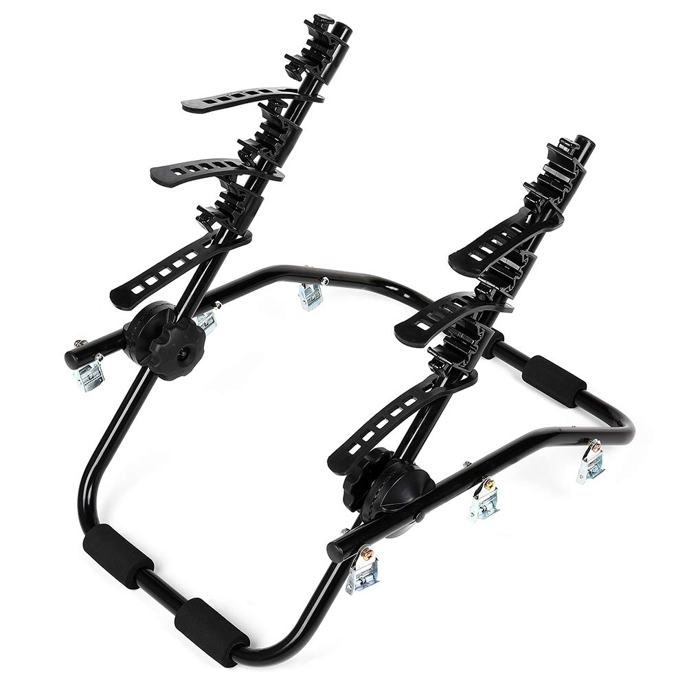 ROADFAR 3 Bikes Car Trunk Mount Carrier Rack Bicycle Racks with Straps fit for Trunk, SUV, Vans & More Bike Rack Bicycle Car Racks