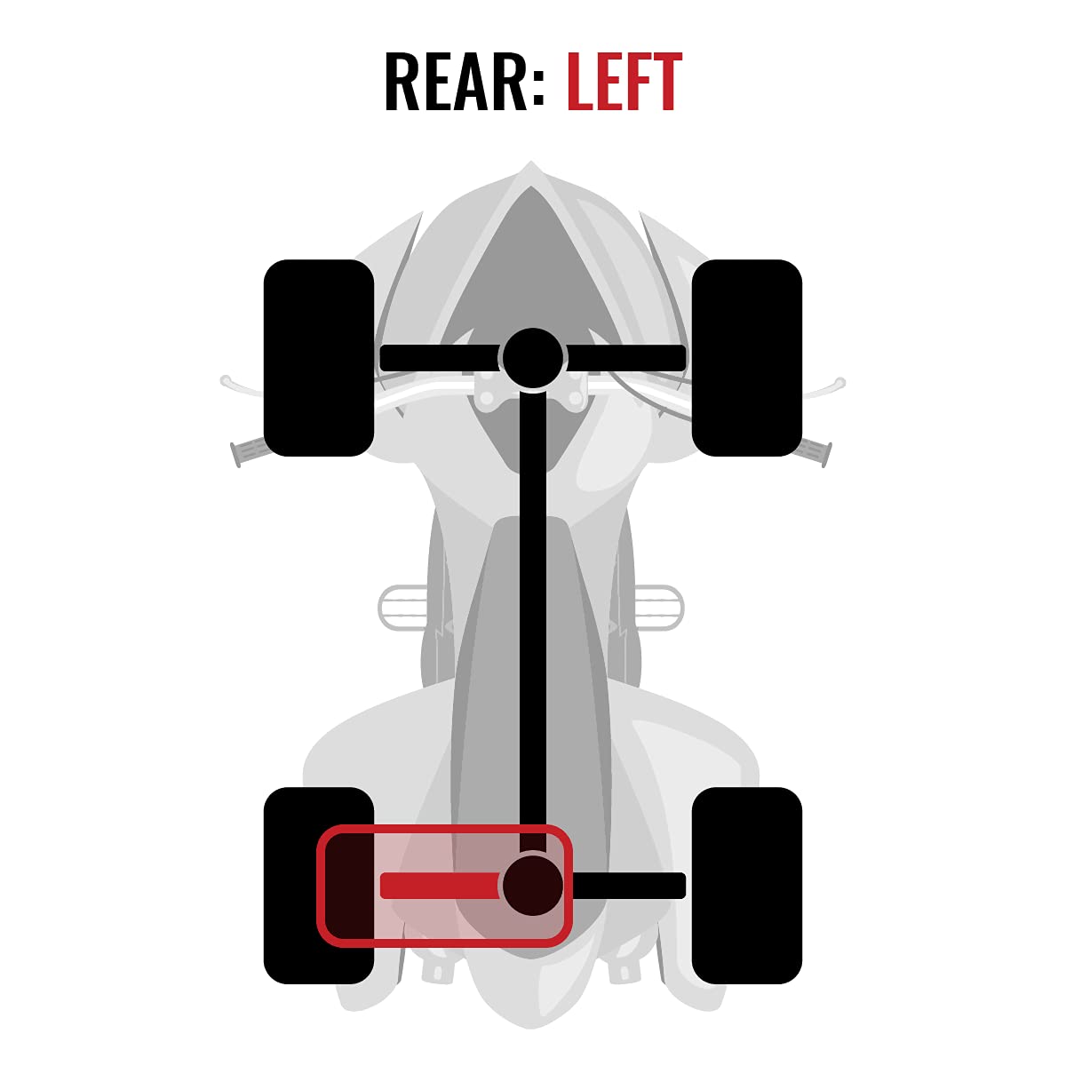 Sixity XT Rear Left Axle compatible with Can-Am Defender DPS HD5 2017-2021