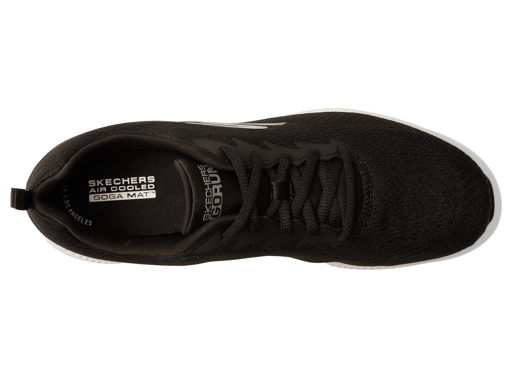 Skechers Women's GO Run CONSISTENT-Energize Sneaker, Black/White, 8.5