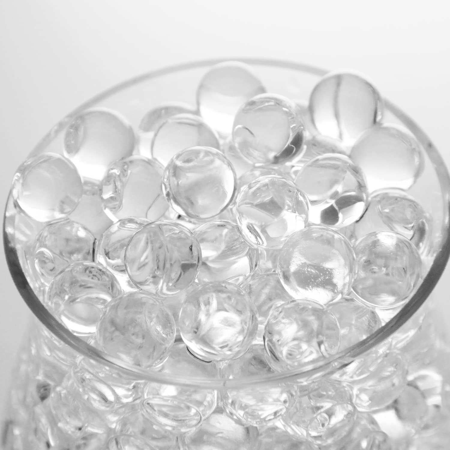 PMLAND 20000+ Pieces Vase Filler Water Beads Growing Crystal Gel for Home Decoration Wedding Centerpiece Floral Plants Helper and More - Clear