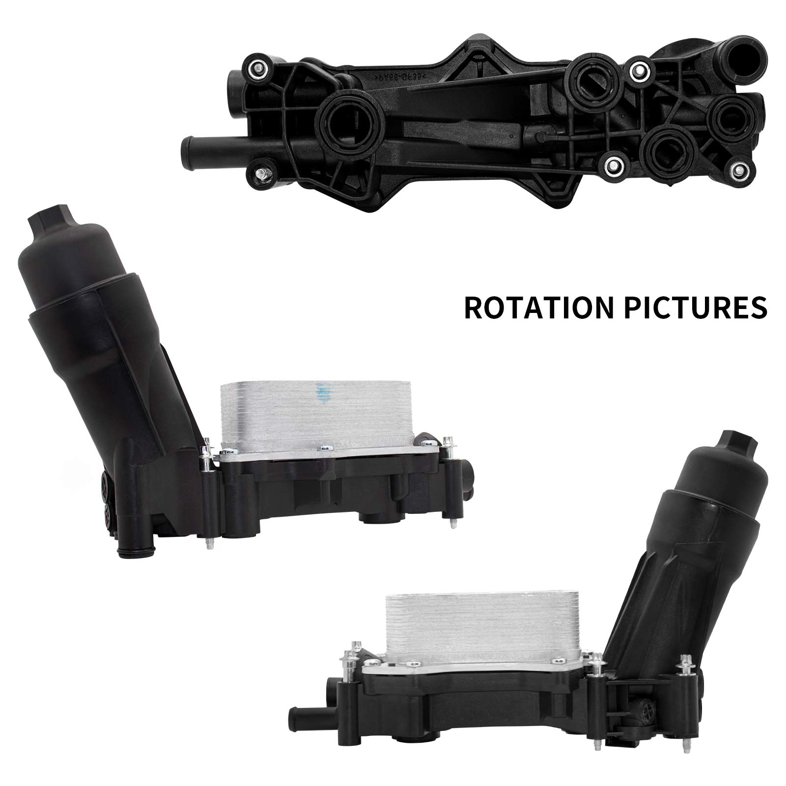 Sikawai 68105583AA Engine Oil Filter Housing Adapter Replaces 68105583AF 68105583AE 68105583AB