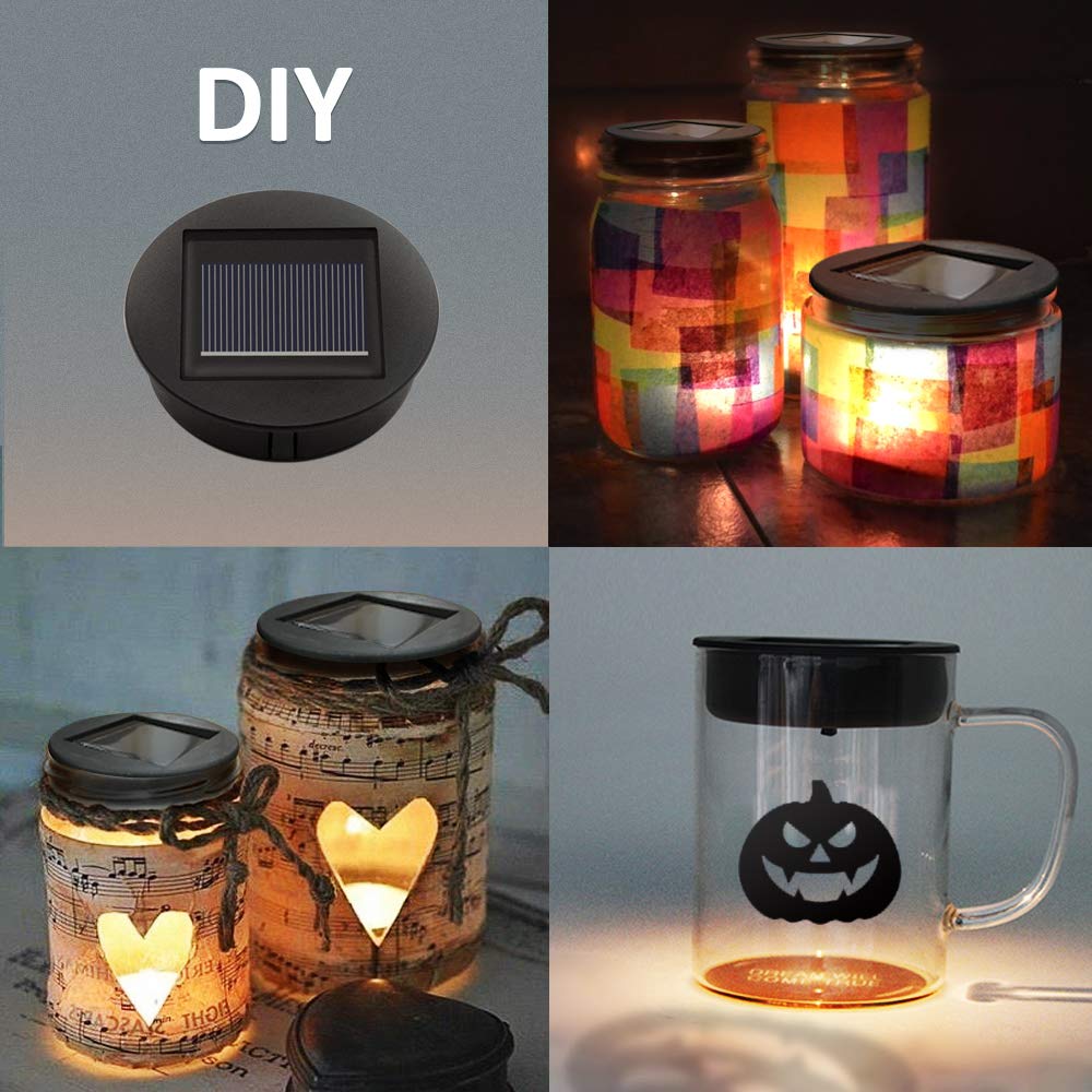 Petrala Solar Lantern Lights Panel Replacement Top for Outdoor Hanging Lanterns Garden Patio Walkway Yard Decoration Gifts Table Home