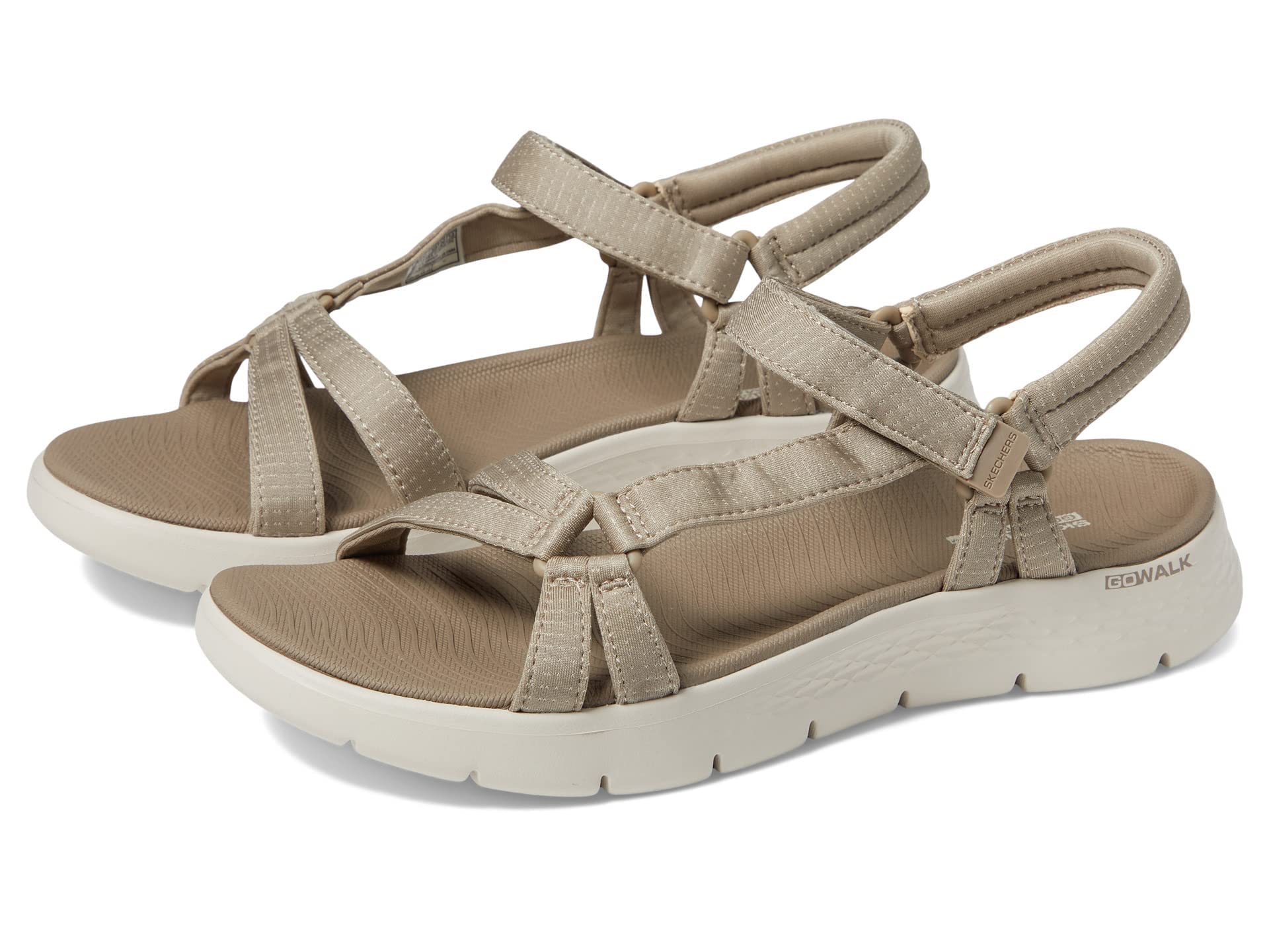 Skechers Women's GO Walk Flex Sandal-Sublime Sport, Taupe, 8