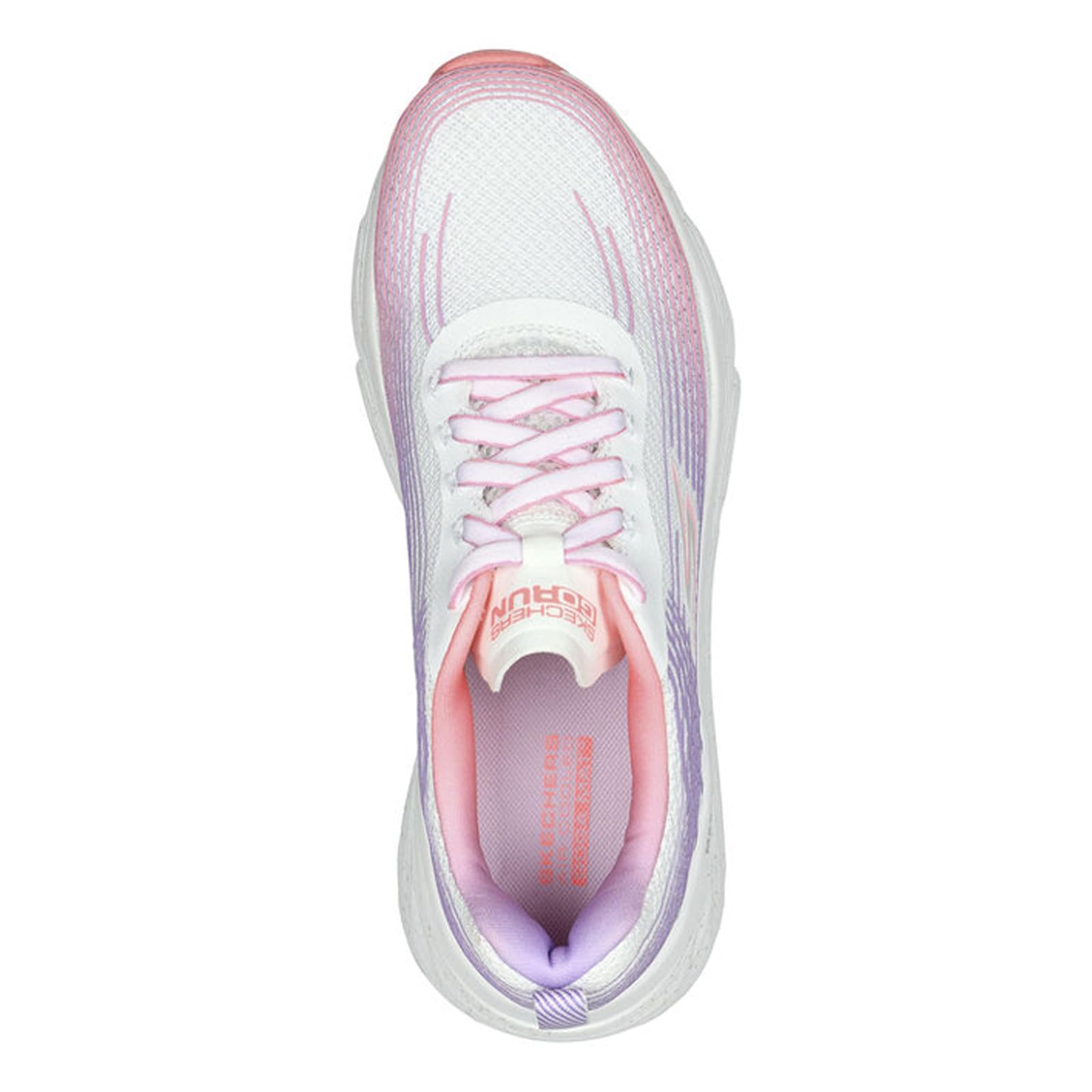Skechers Women's, GOrun Max Cushioning Elite - Galaxy Burst Sneaker - Wide Width White Lavender