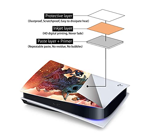 PEYANZ P.S.5 Skin for Console(Disk Edition) and Controllers Vinyl Sticker, Durable, Scratch Resistant, Bubble-Free
