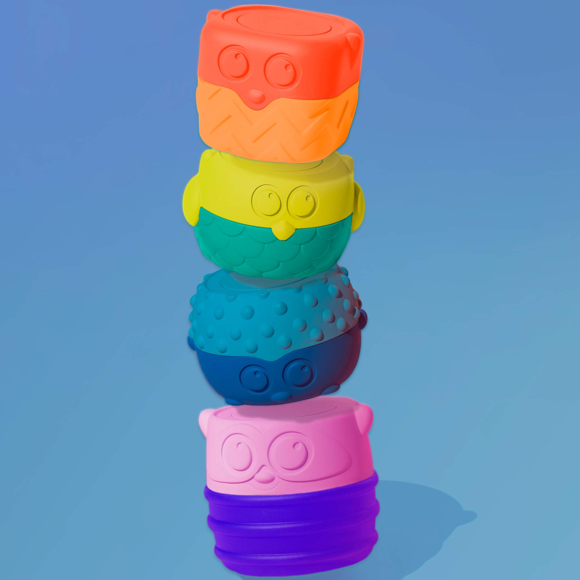 Sassy Magnetic Stacking Pals - 6Count - Stem - for Ages 6+ Months